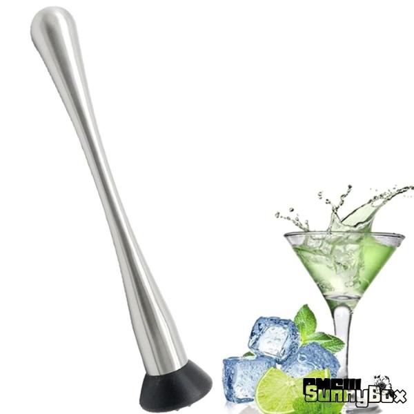 ??サイズ：約30cm、素材：ステンレス・プラスチック樹脂。強くて丈夫！??アイスキューブ、ストロベリー、レモン、ミント、バジル、ビターキャンディーキューブなど、カクテルに加えたいものを簡単につぶして、モヒートなどの美味しいカクテルやドリン...