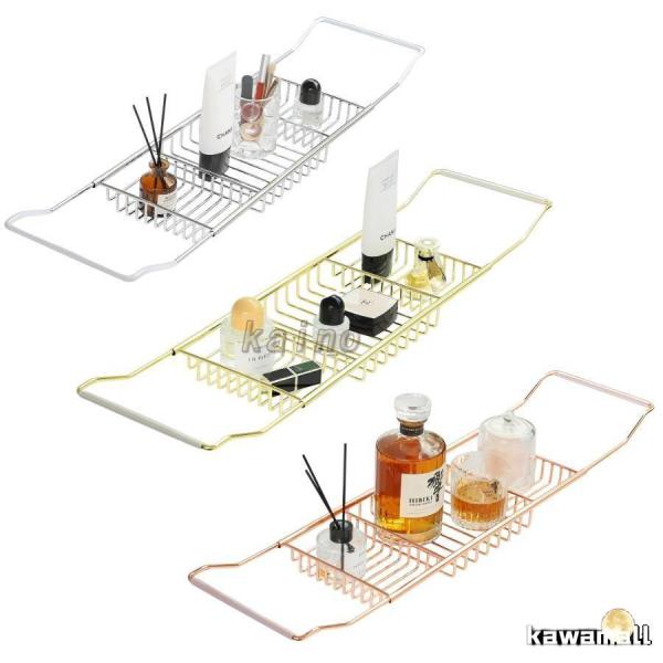 【多機能収納 のんびり体験】バスタブトレイは 携帯電話 タブレット 書籍 その他の種類のアイテムを置くことができ、多様なバスルームの体験をもたらし、もはや単一の入浴機能に限定されず、お気に入りの本や雑誌を読みながら、あなたの入浴がよりのんび...