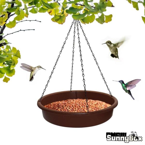 ?広いスペース：直径12インチのこのバードバスバードフィーダーには、複数の鳥が餌をやったり入浴したりするのに十分なスペースがあります。あなたはそれがひっくり返ることを心配する必要はありません。?優れた素材：このバードバスバードフィーダーはP...