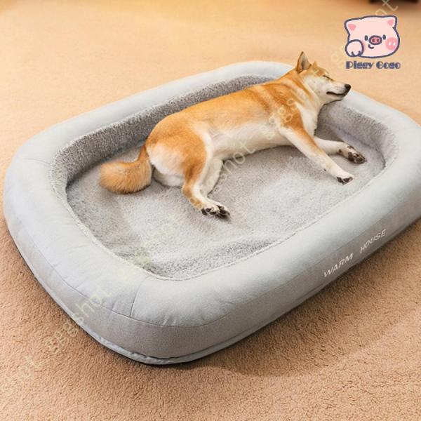 ■適応種：小型中型犬、猫■材質：表地素材：PP綿，詰めもの：PP綿■お手入れ：手洗い可能高級感の生地を使用したペットベッドです。ソファが大好きなわんちゃん?ねこちゃんにピッタリ。ボリューム感のある淵はあごのせ枕に。ふかふかのクッションで快適...