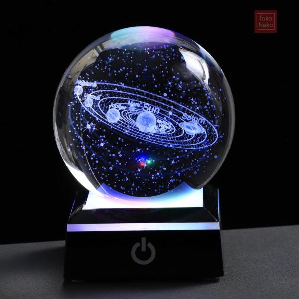 ??【癒しグッズ プレゼント】??K9クリスタル: 細かく高透明K9クリスタルスで研磨されます。これは、繊細な質感を持っており、光を透したクリスタルが完全に透過的なのです。明かりがないときは部屋の飾りにすることができます。最新型LEDベース...