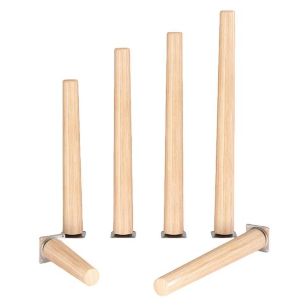 無垢材の家具脚 キャスター固定脚 4本セット 家具脚 テーブル脚 ソファーサポート脚 木製家具脚 コーヒーテーブル コンピュータデスク交換脚 DIY 木製