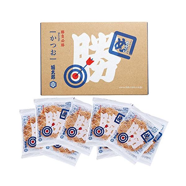 「商品情報」めんべい専用の紙袋付きでお届けします。 かつおと勝負に「勝つ！」をかけて、縁起を担いだ「勝つめんべい」。 ビジネスに、受験に「勝たねば！」という人を応援します！ 素材のイカ、タコ、めんたいに加え、風味豊かなかつおを加えました。 ...