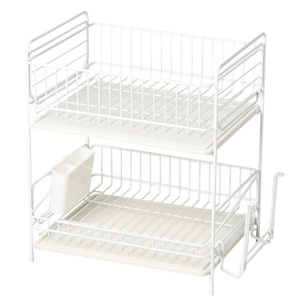 商品管理番号 HB-4987生産地 中国サイズ 製品サイズ（約）：幅350×奥行280×高さ400mm耐荷重（約）：上段3kg・下段4kg素材 本体・まな板ハンガー：鉄（亜鉛めっき+エポキシ樹脂塗装）トレー：珪藻土（厚さ約8mm）ポケット：...