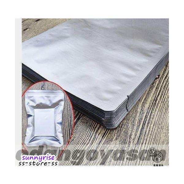 100枚入 ヒートシール アルミ袋 真空パック フードシーラー 保存袋 小分け袋 真空包装 保存用バッグ 防水 防湿 防カビ 収納袋 業務用 家庭用