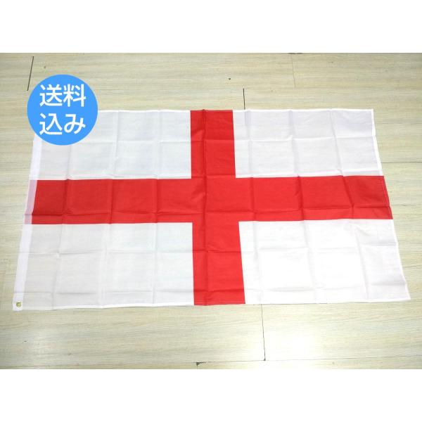 イギリス国旗 セントジョージクロス 大型フラッグ 150x90cm 4号サイズ 室内装飾 インテリアお部屋のアクセントに！存在感のある大型フラッグイギリス国旗のセントジョージクロスを、存在感のある大型サイズで表現したフラッグです。お部屋のイ...