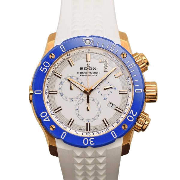 商品名：EDOX　Chrono Offshore1 Chronograph Limited Edition型番：10221-37RBU-BIR1-S素材：ステンレススチール／セラミック／サファイアガラス／ラバームーブメント：クォーツ防水性能...