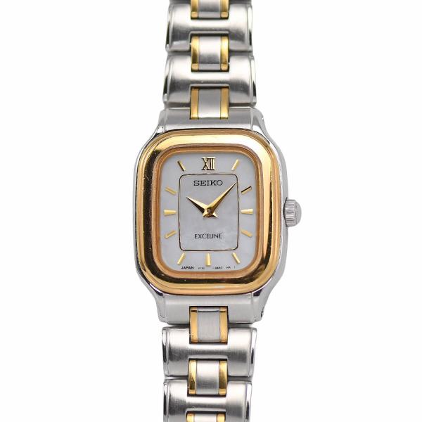 商品名：SEIKO　Exceline型番：SWDQ008素材：ステンレススチール（一部金色めっき）／サファイアガラスムーブメント：エコテックソーラー防水性能：日常生活防水文字盤：白蝶貝ダイヤルサイズ：ケース：タテ約22.5mm×ヨコ約20m...