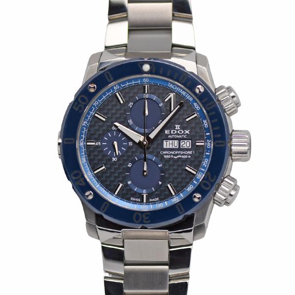 商品名：EDOX　Chrono Offshore1 Chronograph型番：01122-3BU3M-BUIN3素材：ステンレススチール／ハイテクセラミック／サファイアガラスムーブメント：自動巻（Cal. EDOX011／約46時間パワー...
