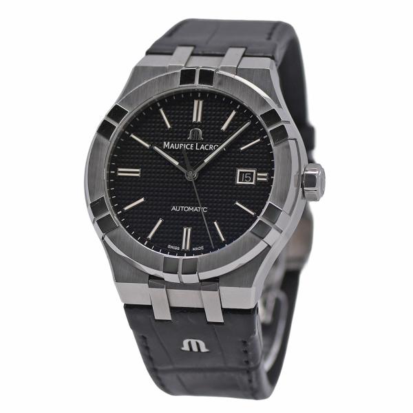 商品名：MAURICE LACROIX　Aikon Automatic 42MM型番：AI6008-SS001-330-1素材：ステンレススチール／サファイアガラス／レザームーブメント：自動巻　振動数 28800振動　片振り 0.4ms　平...