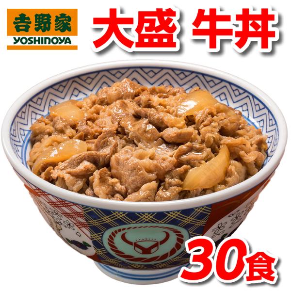 【吉野家 大盛牛丼の具】160g×30食セット門外不出の吉野家秘伝の味をご家庭でお楽しみ下さい。100年にわたる経験と努力の結晶である吉野家の牛丼。味を更に向上するための研究開発は、常に行われています。旨いものを「旨いままに」24時間365...