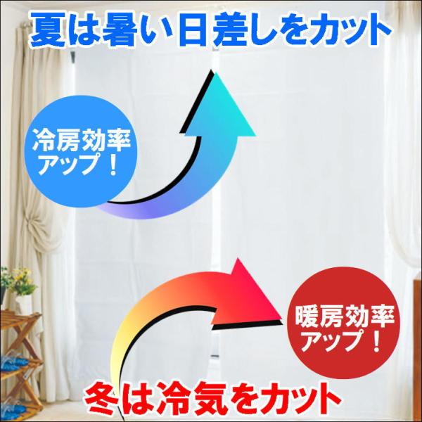 ★冷暖房の効率を格段に良くする省エネスクリーン夏は外からの強い日差しや強烈な熱気を防いて冷房効率を高めます。冬には 寒い外からの凍えるような冷気を防ぎ暖房効率を高めます。簡単な設置作業で快適な室内環境に変える事ができます。無駄な電気代もカッ...