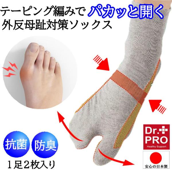 ※※※※※※※※※※※※※※※※※※※※※※※※※※※※※販売価格を安価にする為、化粧箱はたたんでお届けします。※※※※※※※※※※※※※※※※※※※※※※※※※※※※※はくだけで足指を開いて外反母趾対策立体的に配置したテーピング編みが外反...