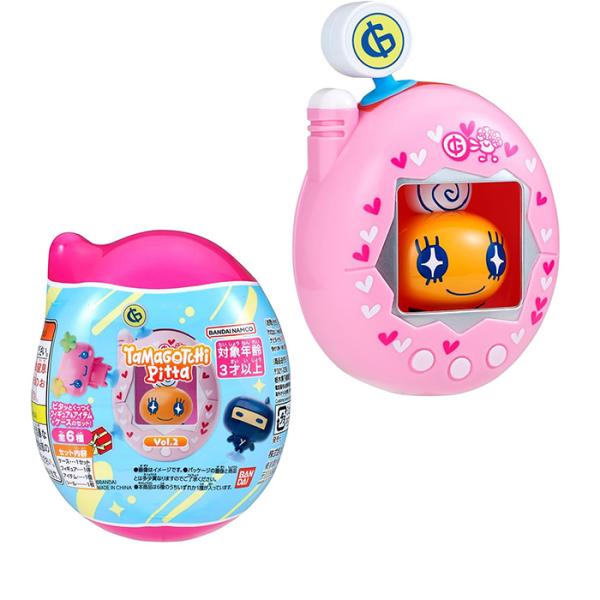 【発売日：2026年04月25日】■商品説明■Tamagotchi Pitta第2弾！『祝ケータイかいツー！たまごっちプラス』を模したケースにまめっちなどのフィギュアとアイテムがセットになった全6種のクローズド商品です。フィギュアは吸盤で色...