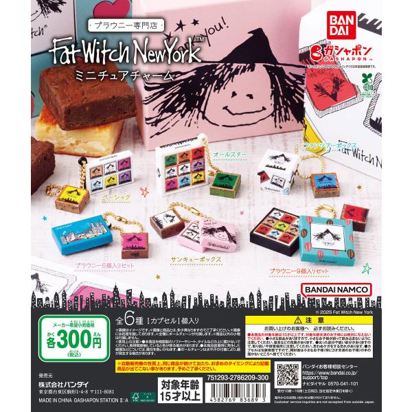FatWitchNewYork の可愛いパッケージとブラウニーがダブルチャームになって登場♪■ラインナップ・オールスター・ブラウニー6個入りセット・ブラウニー9個入りセット・サンキューボックス・ベーシック・ファンツアーボックスメーカー:バン...