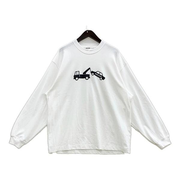 everyone エブリワン カットソー 長袖 ロンT Tシャツ Wrecker Long Sleeve Tee Shirt プリント クルーネック 美品