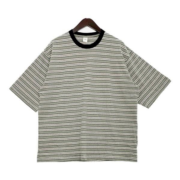 OVY オヴィー Tシャツ カットソー 半袖 Multi Border Relax Fit T-shirts マルチボーダー クルーネック コットン カジュアル