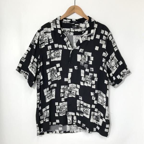 KSUBI スビ オープンカラーシャツ 半袖 アロハシャツ 総柄 レーヨン ショートスリーブ カジュアル 古着