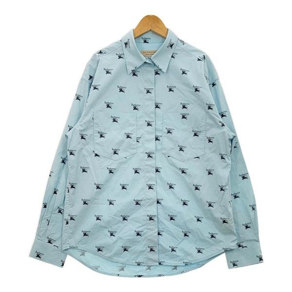 BURBERRY バーバリー 長袖シャツ ロゴプリント 総柄 THTHAGAR129SAM フロントポケット