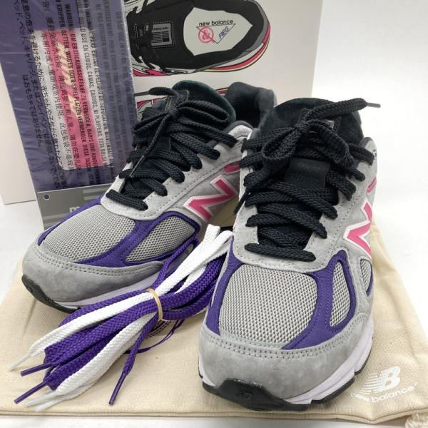 KITH×United Arrows &amp; Sons×New Balance キス ユナイテッドアローズ＆サンズ ニューバランス 990V4 スニーカー M990KT4 ローカット シューズ ソックス付き カジュアル ストリート