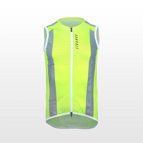 ブルベライダーの要望で開発した、圧倒的な通気性と伸縮性を併せ持つ軽量メッシュ生地のHI-VIZ(高視認性)反射ベストに反射材を増量。伸縮性が高くバタつきを抑えたシルエットはタイトに着てもストレスを感じません。ブルベの夜間走行だけでなく夜間早...