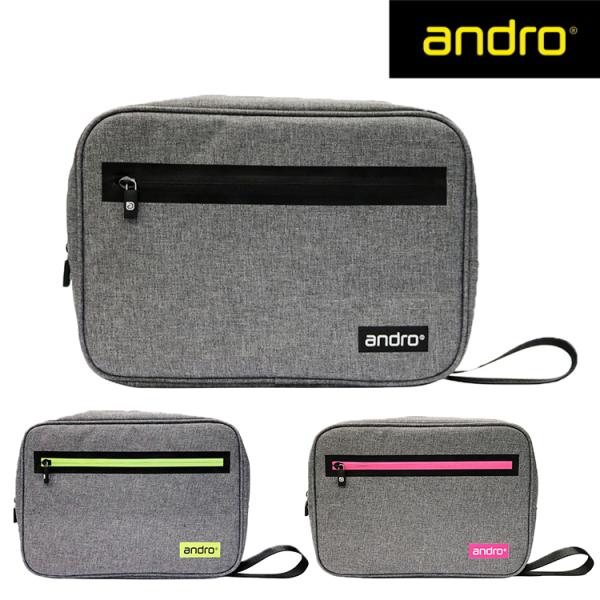 初めてのラケットケースにもおすすめ。メンテナンスグッズを入れるインナーボード付。ネームスペースも有。最大でラケット２本、ボール３個収納可能。●商品名：アンドロ　SQケース2●カラー：412058：グレー×ブラック412059：グレー×ピンク...