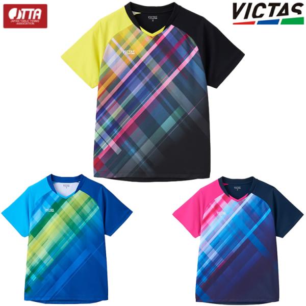 ●商品名VICTAS グラデチェック ゲームシャツ　612501　ユニセックス/男女兼用 ●カラー1000：ブラック5000：ブルー6000：ネイビー ●サイズ2XS・XS・S・M・L・XL・2XL・3XL・4XL●素材ポリエステル100％...