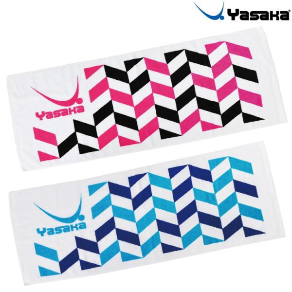 綿100％のＹＡＳＡＫＡのロゴが入ったタオル。●商品名ヤサカ　アローヘッドタオル　Y-180●カラーピンク、ブルー●サイズ　40×100cm●素材　綿100％●原産国　日本★メール便発送商品です (送料無料/ポスト投函)・代引きでのお支払い...