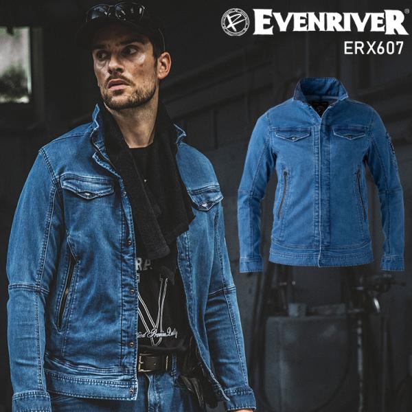 作業服・作業着・ワークユニフォームイーブンリバー EVENRIVER  ERX607ヘビーエクストリームストレッチデニムブルゾン■シーズン春夏・秋冬兼用（オールシーズン素材）■素材綿88％・ポリエステル10％・ポリウレタン2％■機能ストレッ...