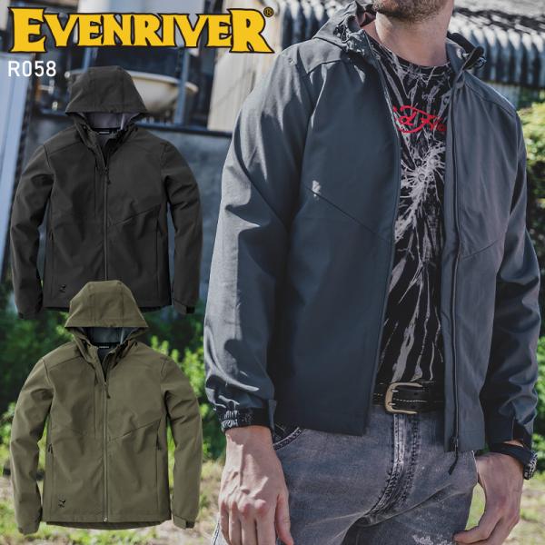 イーブンリバー EVENRIVER  r058ライトシェルストレッチパーカー■シーズン秋冬用■素材ポリエステル92%・ポリウレタン8%■機能ストレッチ軽量防風・防水(生地耐水圧3000mm)■その他※レインウェアではありません◆「サイズ×カ...