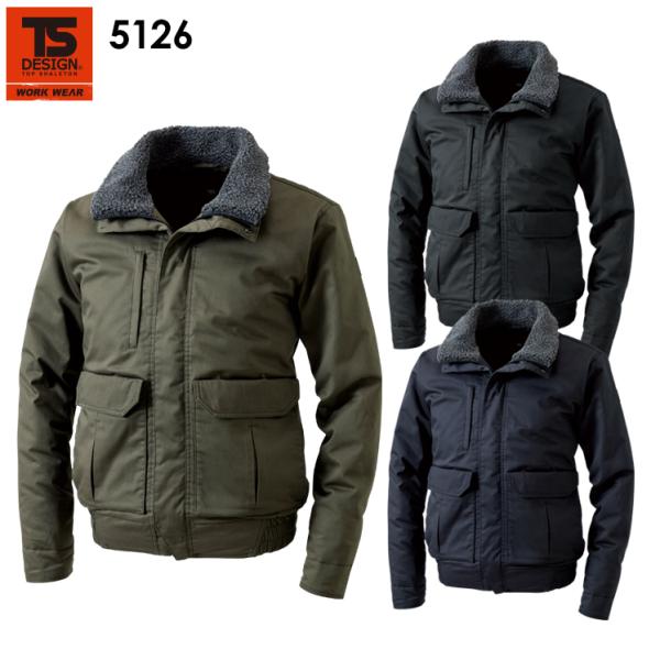 作業服・作業着・ワークユニフォーム藤和 TS-DESIGN  5126ライトウォームジャケット■シーズン秋冬用■素材ブロックツイル（撥水加工）綿100％中綿：ポリエステル100％■機能撥水加工保温性*********************...