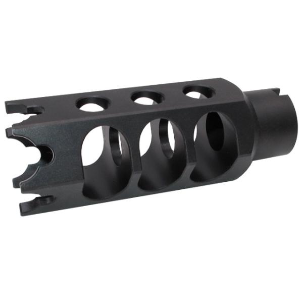 This steel muzzle brake conpensator is made by precision CNC machines.  It is made for AKM (T.Marui GBB) with -M14 threa...