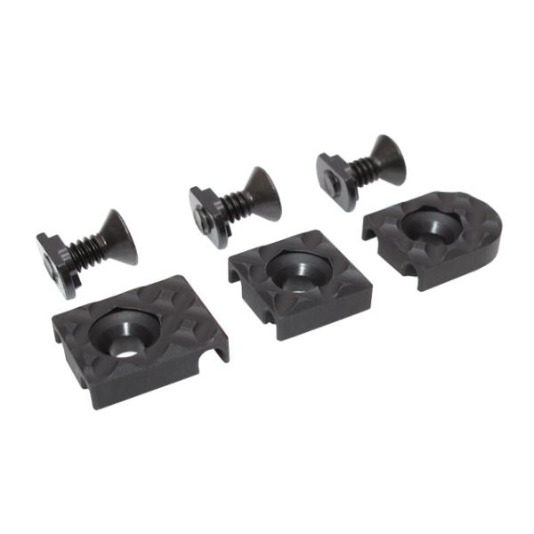 This Wire Guide set includes a Thru Clamp, a 90° Clamp and a End Clamp.  These aluminium clamps are made by precision CN...