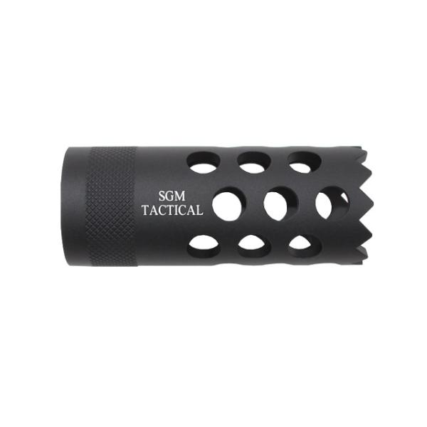 This 6061 aluminium muzzle brake is made by precision CNC machines, and has matt black hardcoat-anodized finishing.  It ...
