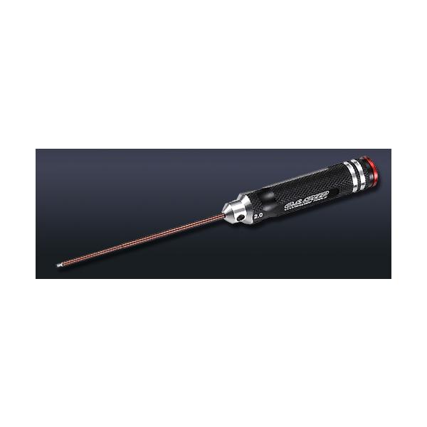 ブラック＆レッドのアルマイトが印象的なO.S.SPEED純正HEXレンチドライバーです。溝加工によりビットサイズが判断できます。グリップ部はローレット加工により滑り止めが施され確実にHEXねじを締め付けることができます。また三箇所の平面加工...