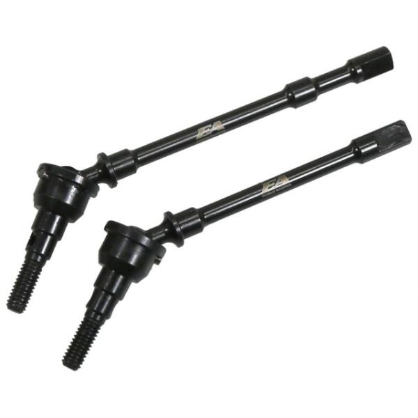 CC-02用のフロントドライブシャフトです。スムーズなシャフト駆動によりモーターのパワーをロス無くホイルへと伝えます。アグレッシブなハンドリングに対応し、さらに駆動効率を引き上げます。軽量で耐久性の高いハードコート・スチール製です。CC-0...