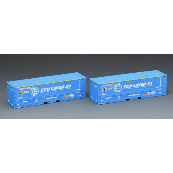 ●コキ107や各コンテナ貨車にワンタッチで搭載可能●「ECO LINER 31」ロゴや番号(U47A-38368・U47A-38384)は印刷済み●エコレールマークは印刷済み●2個入
