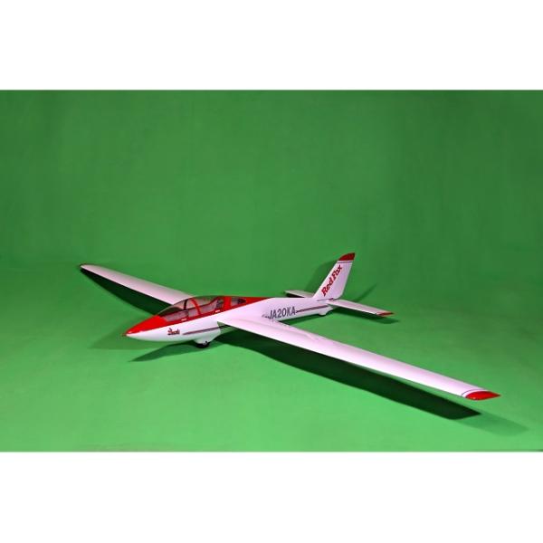 機体緒元全長：695ｍｍ  全幅：1245ｍｍ主翼面積：12.7ｄ全備重量：320-350ｇ（ピュア仕様）            ：450-550ｇ（電動仕様）バラスト最大等裁量；200ｇ使用プロポ：5-7ｃｈ6サーボ（１アンプ） 推奨電動...