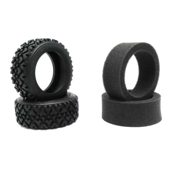 1/10スケール FAZER MK2シリーズ FZ02/FZ02-Rシャシー用のスペアタイヤ。外径Φ70mm x 幅28mm適合ホイール：FAH703、FAH706、FAH707