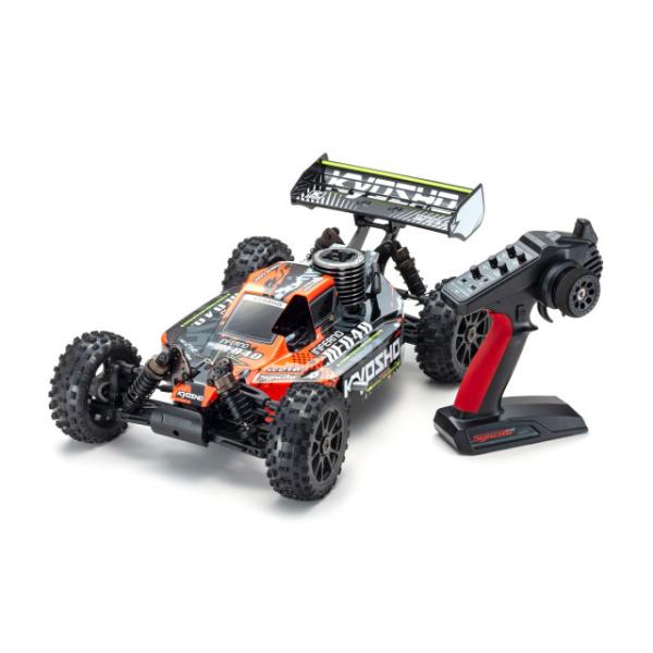 ビギナーからベテランまで手軽に楽しめる迫力満点の1/8レーシングバギー【メーカーぺージ】https://rc.kyosho.com/ja/33029t1.html