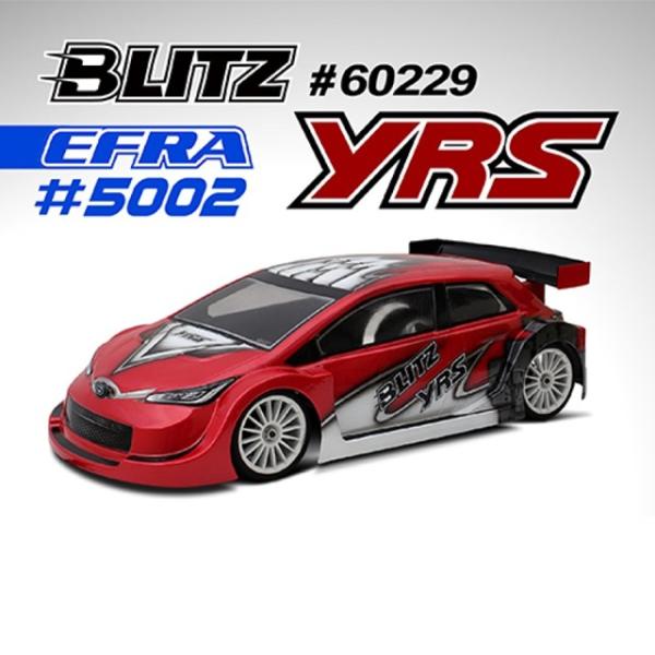 BLITZよりFWDクラス用＆流行りのSuperGTクラスクラスにも最適なYRSが新登場！！ YRSボディは、ＦＷＤ主流のフロントモーターとミドルモーターの２タイプのマシーン特性でも鋭いステアリングと高安定性を発揮出来るように設計されていま...