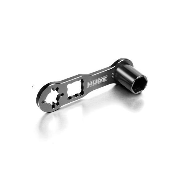 HUDY Flywheel &amp; Wheel Nut Tool for 1/8 off-road buggy, truggy and GT is a versatile &amp; universal tool that fits a...