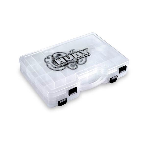 Very handy and useful double-sided plastic case for hardware storage. Tough, durable, translucent plastic case has adjus...