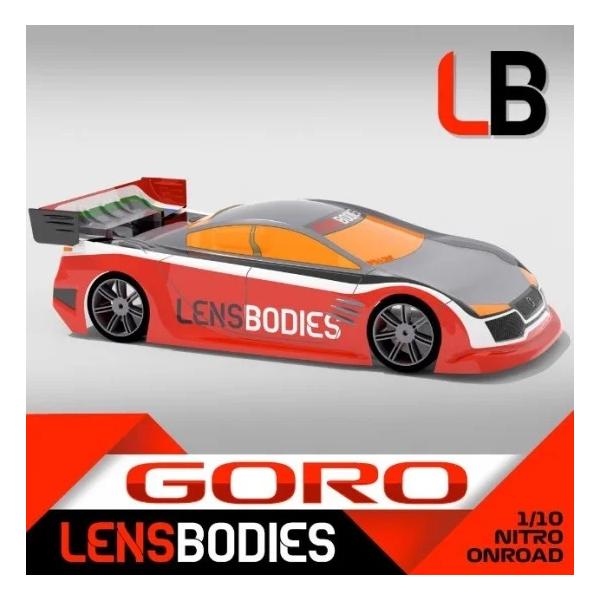 イタリア LENS BODIES製1/10エンジンツーリングカー用ボディ「GORO(ゴーロ)」。高いトラクション性能、セッティングへの応答性、一貫性のある旋回性能を達成したデザインとなっております。超軽量ウルトラライトバージョン、ライトレン...