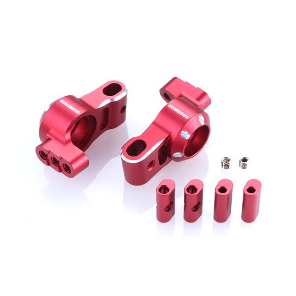 ES シリーズにアルミリヤアップライトが登場!シンプルな設計、コンパクトかつ軽量化でマシンをイージーセットアップ!ES アルミリヤアップライトです。アッパーアームの取付位置はノーマルと同位置の3 ヵ所に設定。汎用性も考慮し、サスシャフトスリ...