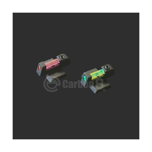 HELLCAT4.3のスライド形状に合わせて、台座部分がデザインされたカスタムフロントサイト。手軽にスタイルチェンジが可能です。※ M45CQP、DOC、NiteShift、MOCにも無加工で取付はできますが、スライド形状とのスタイルバラン...