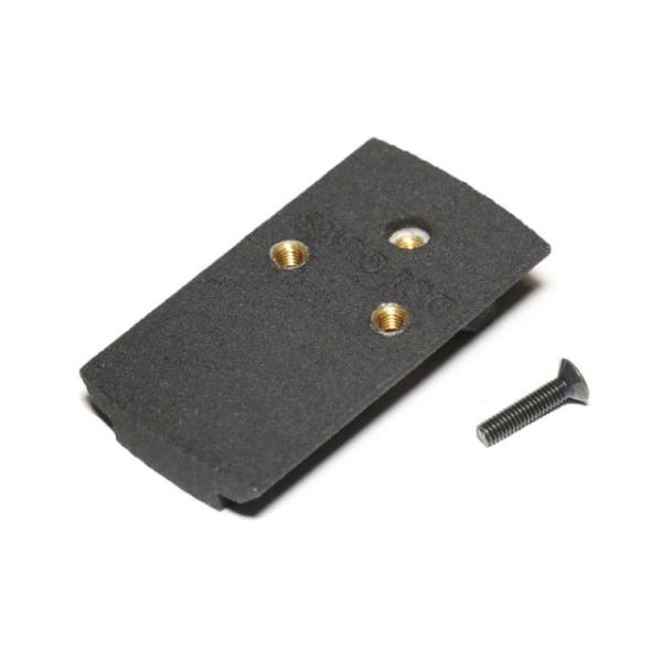 東京マルイのマイクロプロサイト対応！無加工で東京マルイのマイクロプロサイトを装着することができます。3種類付属するネジの内、M3×6mm 皿ネジをご利用ください。【素材と製法】・素材自動車のエンジンルーム内の部品やエンジンカバーにも使用され...