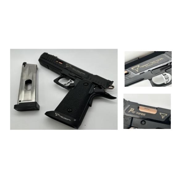 拘りの逸品を求める方へ・・・BT-PIT VIPER CO2GBB リアル刻印バージョンを限定販売。【BT-PIT VIPER CO2GBB リアル刻印カスタムについて】当カスタムはBATON製BT-PITVIPER CO2GBBモデルへ金...