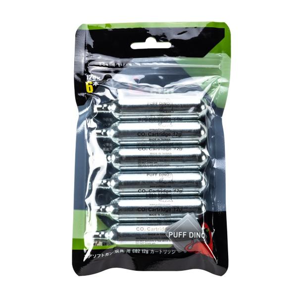 ■商品説明台湾『 PUFF DINO 』は30年以上の歴史を持つ、北米、ヨーロッパ、オーストラリア、東南アジア、北東アジアおよびアフリカにガスを輸出する大手ガスサプライヤーです。エアソフトガン用 CO2 12g カートリッジは高品質で各国の...