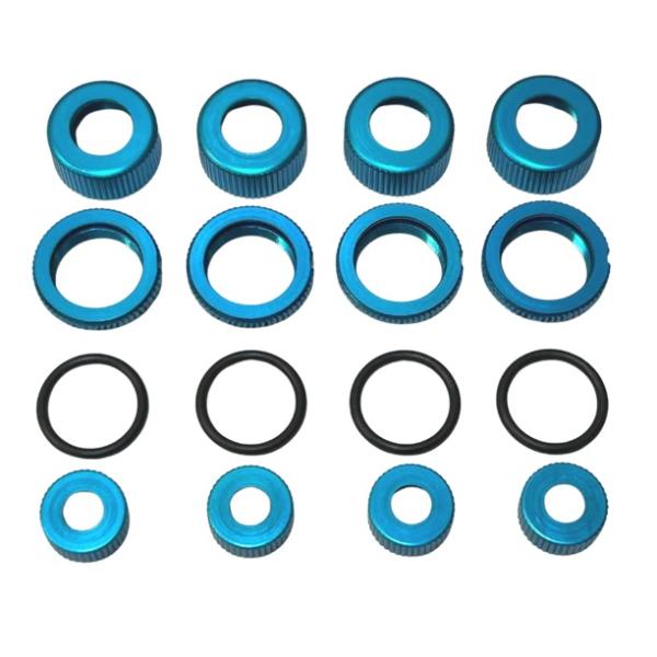 TOPLINEスタンダードボアダンパーや、TRFダンパーにお使い頂けるカラーチェンジキットです。※アルミのトップキャップ、エンドキャップ、シリンダーナット、シリンダーナット用O-リングのセット(ダンパー4本分)となります。取付例のダンパーシ...